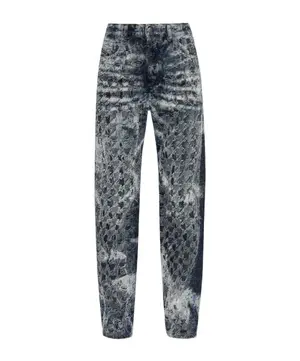 DIESEL® Frayed Effect Jeans - Gray
