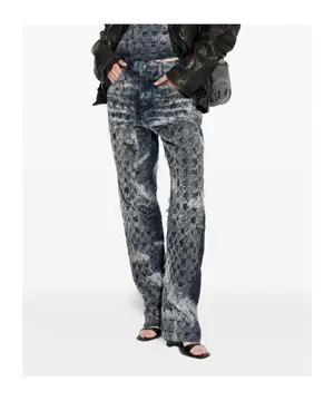 DIESEL® Frayed Effect Jeans - Gray