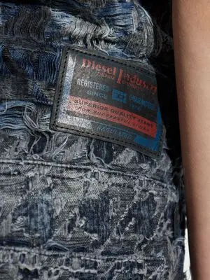 DIESEL® Frayed Effect Jeans - Gray