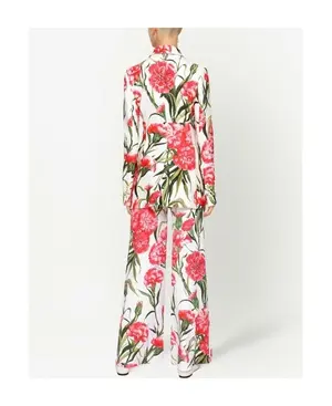 Dolce & Gabbana Carnation-printed Jersey Turlington Blazer - Multicolor