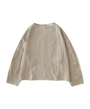 Studio Nicholson Long Sleeve Boxy Top - Sable