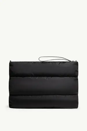Moncler Logo Patch Padded Clutch Bag