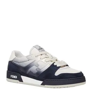 Fendi Match Lace-up Trainers - White