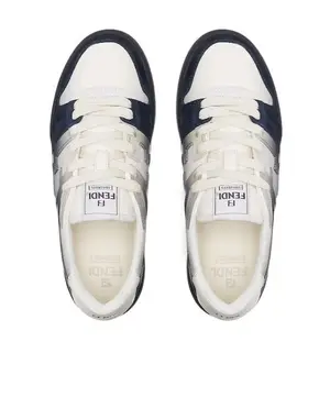 Fendi Match Lace-up Trainers - White