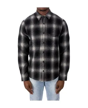 Amiri Logo-patch Check-print Shirt
