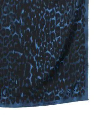LANVIN Leopard-print Silk Scarf