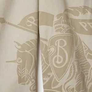 Burberry Equestrian Knight Design Jacquard Straight-leg Jeans