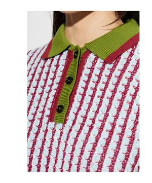 Marni Textured Knit Polo Sweater