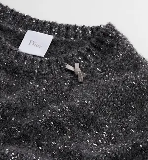 Dior Sweater With Engraved Bow Detail