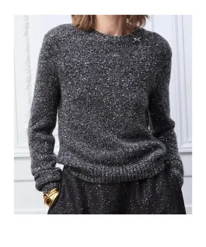 Dior Sweater With Engraved Bow Detail