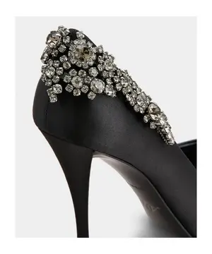 ROGER VIVIER Efflorescence Crystal Embellished Satin Pumps