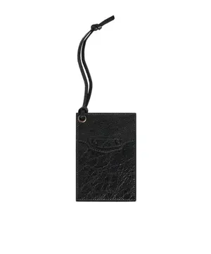 Balenciaga Le City Card Holder Wrist Pouch - Black