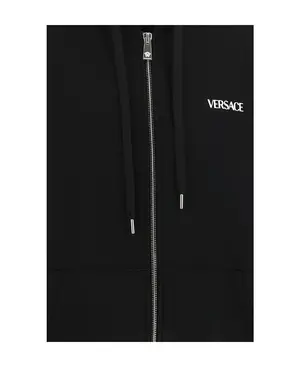 Versace Logo-print Zip-fastening Hoodie