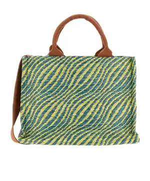 Marni Logo-embroidered Tote Bag - Multicolor