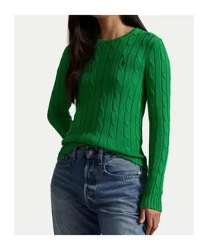 Polo Ralph Lauren Embroidered Crewneck Jumper - Green