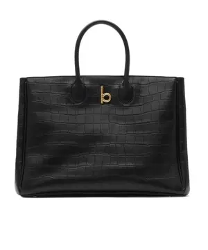 Burberry Rocking Embossed Medium Tote Bag - Black