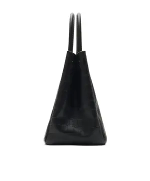 Burberry Rocking Embossed Medium Tote Bag - Black