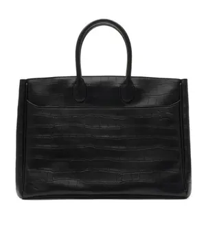 Burberry Rocking Embossed Medium Tote Bag - Black