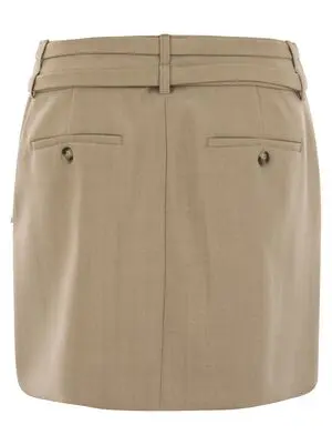 Sportmax Fify Mini Skirt With Belt