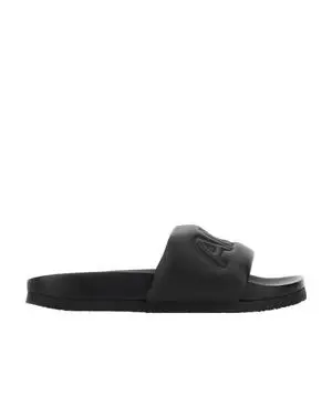 AMBUSH Logo Embossed Padded Slides - Black