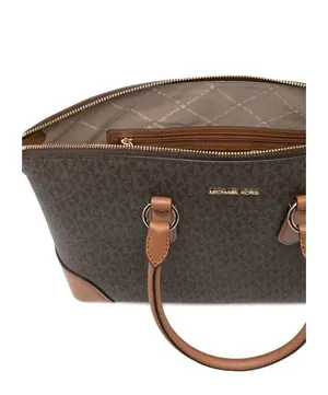 Michael Kors Monogram Large Tote Bag - Black