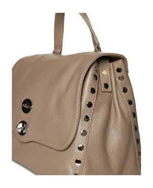 ZANELLATO Flap Leather Shoulder Bag - Nude