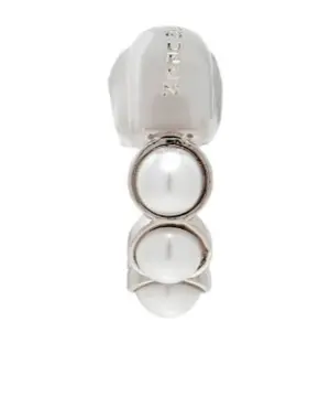 Alexander McQueen Skull Embellished Single Earring - Silver