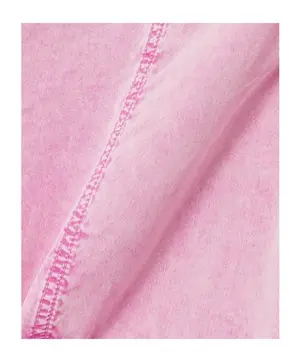 Attico Paneled Low-rise Wide-leg Jeans - Pink