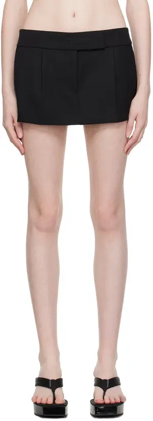 Alexander Wang Logo Embroidered Mini Skort - Black