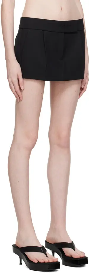 Alexander Wang Logo Embroidered Mini Skort - Black
