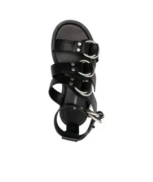 ANN DEMEULEMEESTER Leather Sandals With Buckle Detail