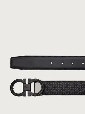 FERRAGAMO Gancini Logo Plaque Belt
