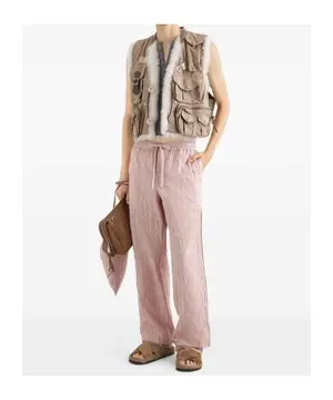Dolce & Gabbana Elastic Waist Casual Pants - Pink