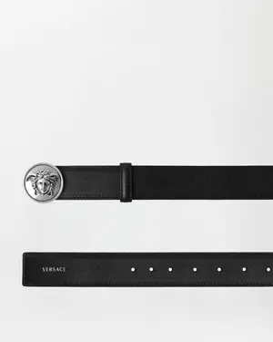 Versace Medusa Buckle Leather Belt