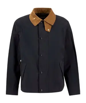 Barbour Corduroy Collar Jacket - Deep Navy Blue