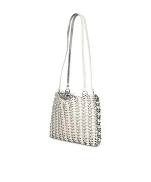 Rabanne 1969 Chain-link Shoulder Bag - White