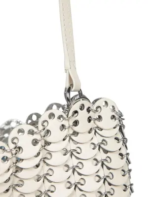 Rabanne 1969 Chain-link Shoulder Bag - White