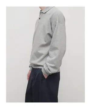 THE ROW Ry Buttoned French-terry Polo Shirt