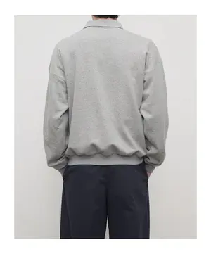 THE ROW Ry Buttoned French-terry Polo Shirt