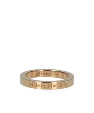 MAISON MARGIELA Engraved Logo Ring - Yellow