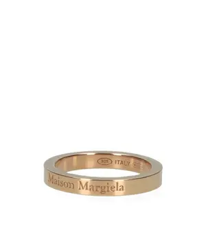 MAISON MARGIELA Engraved Logo Ring - Yellow
