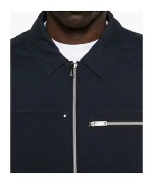 Moose Knuckles Collared Zip-up Jacket - Black
