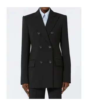 Sportmax Double-breasted Tailored Blazer - Black