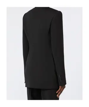 Sportmax Double-breasted Tailored Blazer - Black