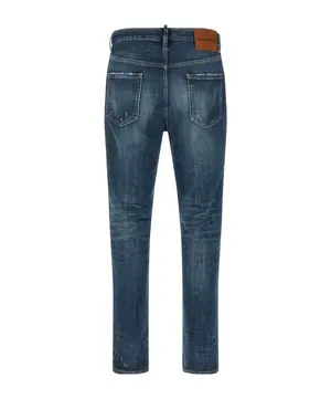 Dsquared2 Distressed Denim Jeans - Blue