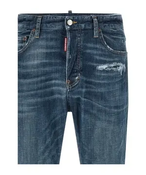 Dsquared2 Distressed Denim Jeans - Blue