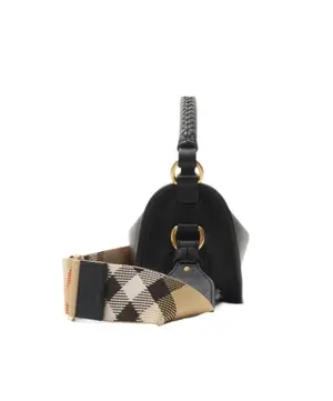 Burberry B-clip Zipped Shoulder Bag - Black