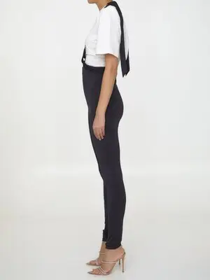Attico Ruby Cut Out Detailed Halterneck-strap Leggings