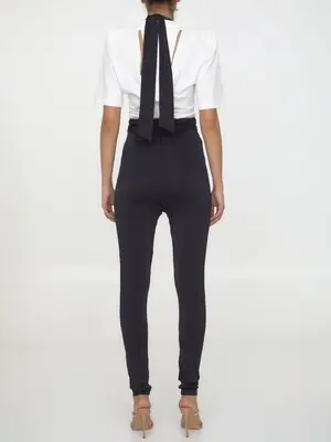Attico Ruby Cut Out Detailed Halterneck-strap Leggings