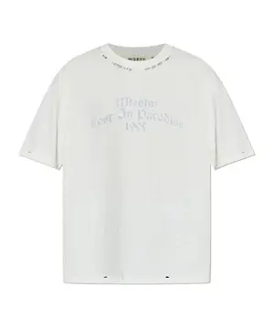 MISBHV Distressed Print T-shirt - White